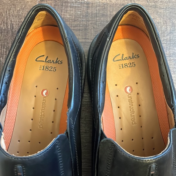 Clarks | Shoes | Clarks Unstructured Leather Slip On Dress Shoes | Poshmark